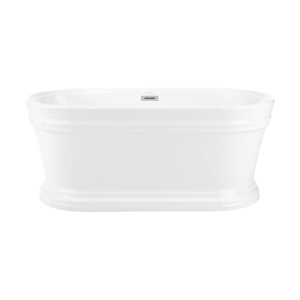 Swiss Madison SM-FB591 Santorini 59" Free Standing Acrylic Soaking Tub - Bed Bath & Beyond ...